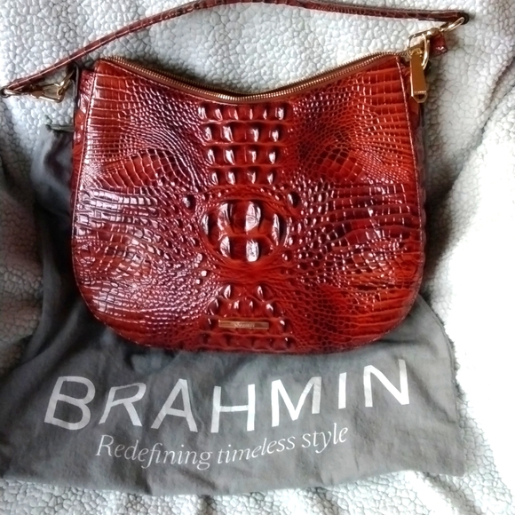 Brahmin | Bags | Brahmin Shoulder Bag Pecan Color | Poshmark